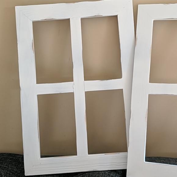 Farmhouse | Accents | Nib 2 Rustic Wall Decor Window Framesfarmhouse ...